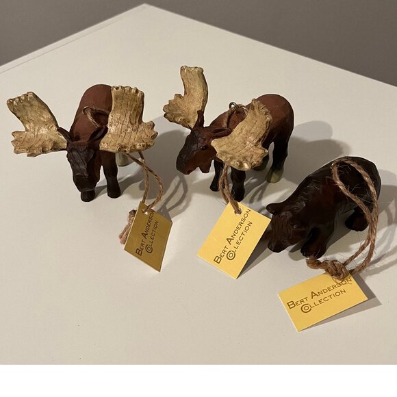 Art | Bert Anderson Collection Moose And Bear Figurines | Poshmark